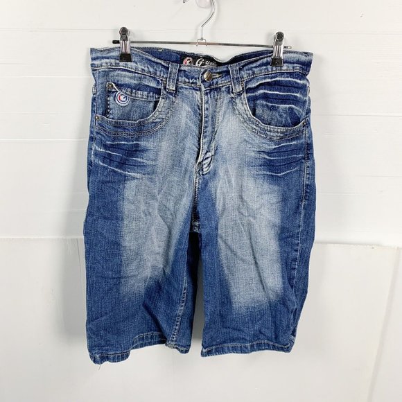 G Unit | Shorts | G Unit Mens Vintage Denim Shorts Blue Two Tone Wash ...